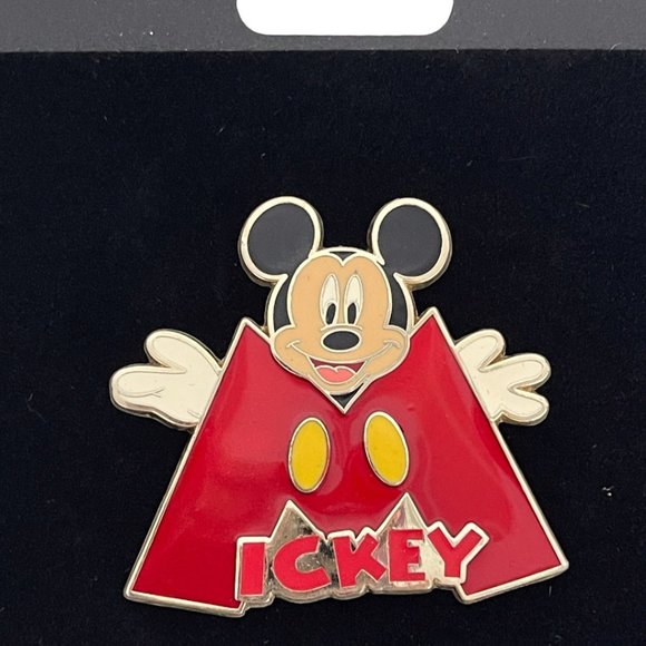 Disney | Jewelry | Disney Store Initial Letter Series Mickey Mouse Pin ...